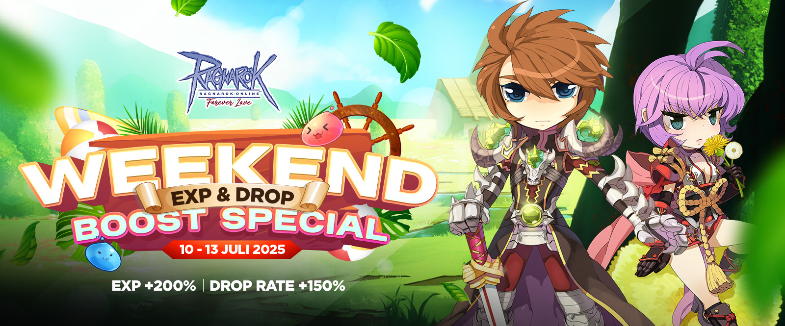 RAGNAROK : FOREVER LOVE | Weekend EXP & Drop Rate Boost July 2025 Week 2